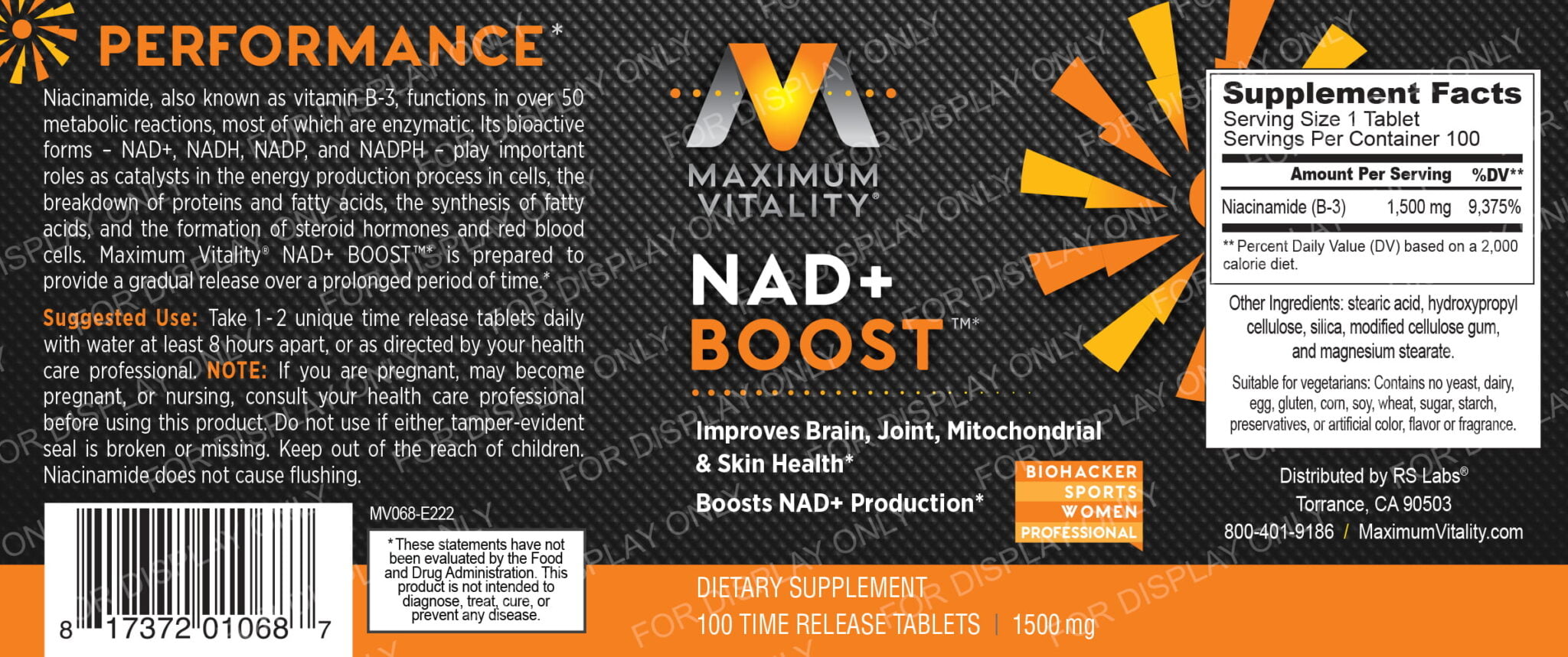 NAD Booster Supplement | NAD+ Boost | Maximum Vitality
